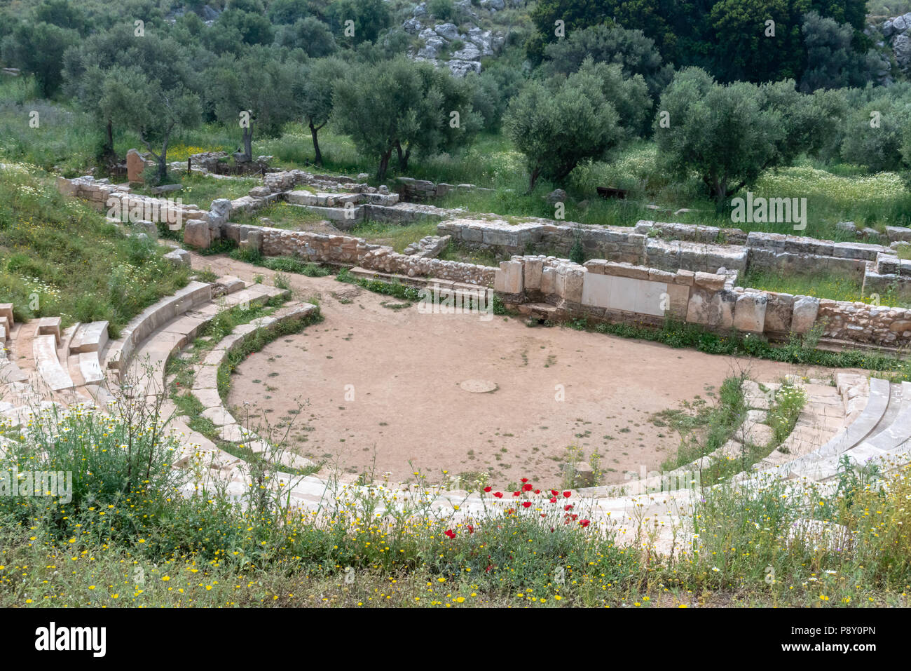 Aptera Archaeological Site on Crete, Greece Stock Photo - Alamy