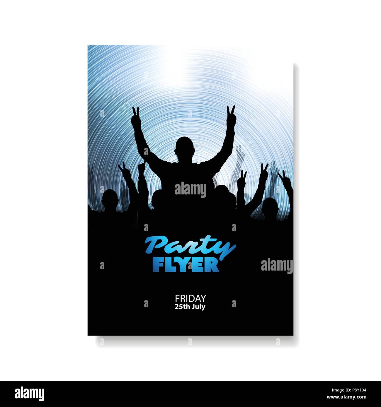 Party Dancing Crowd Enjoy Stock Vector Images - Alamy