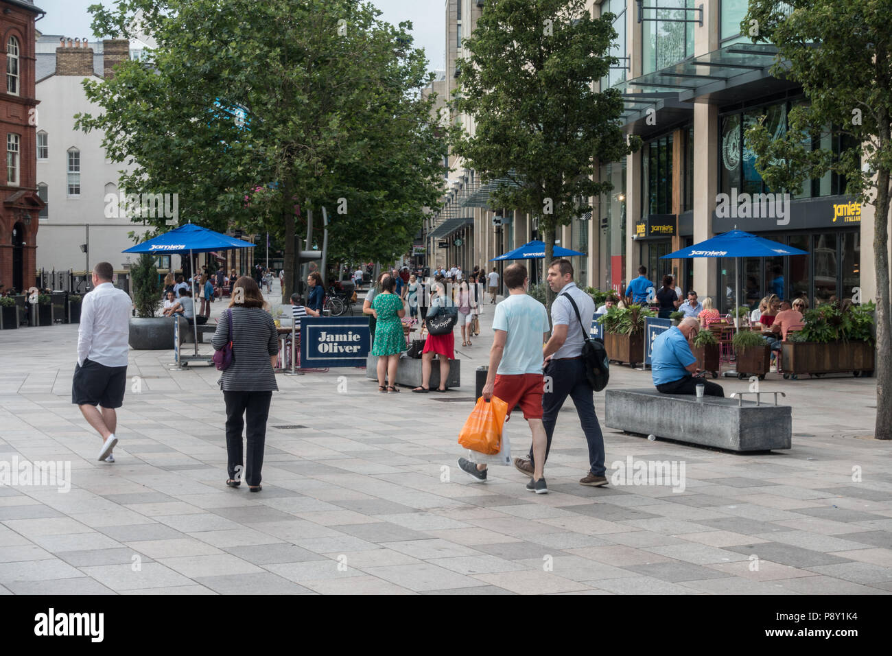 building and architecture in Cardiff city centre, wales, UK Stock Photo ...