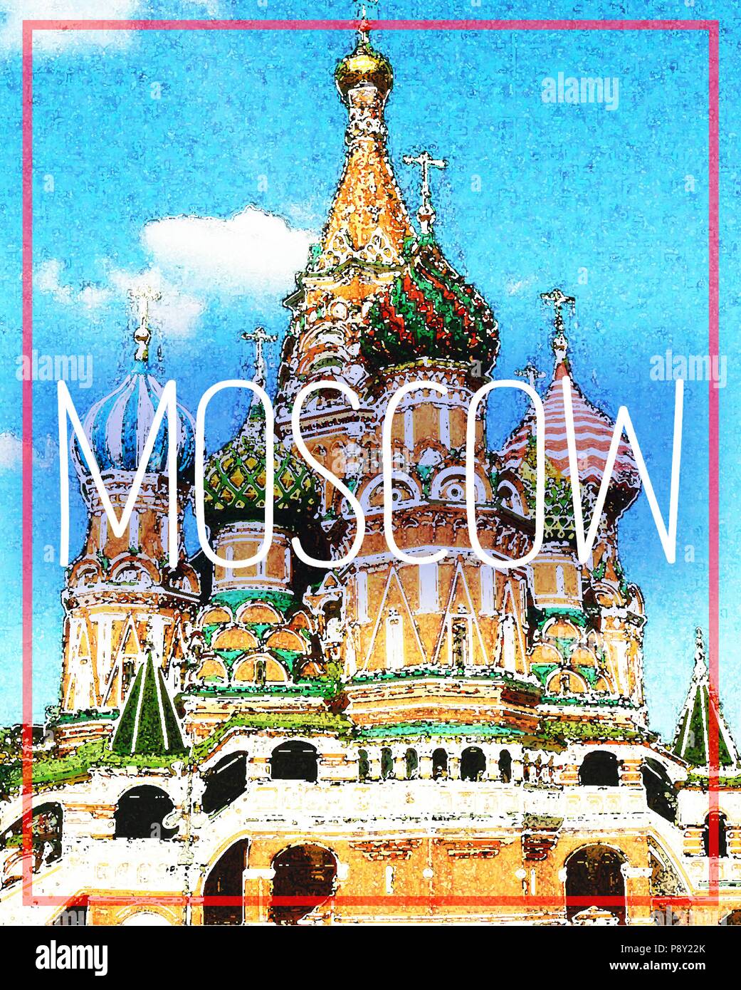 Moscow poster hi-res stock photography and images - Alamy