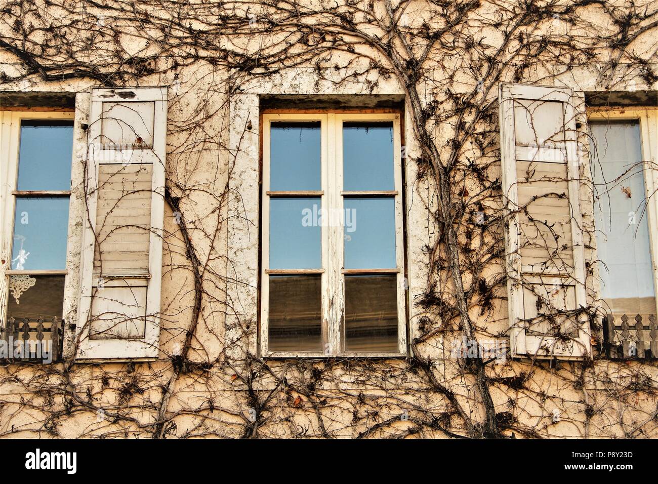 Window of the Outside of an old house Stock Photo - Alamy