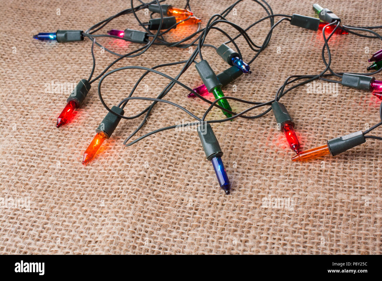 Christmas lights and party lights of a certain type Stock Photo - Alamy