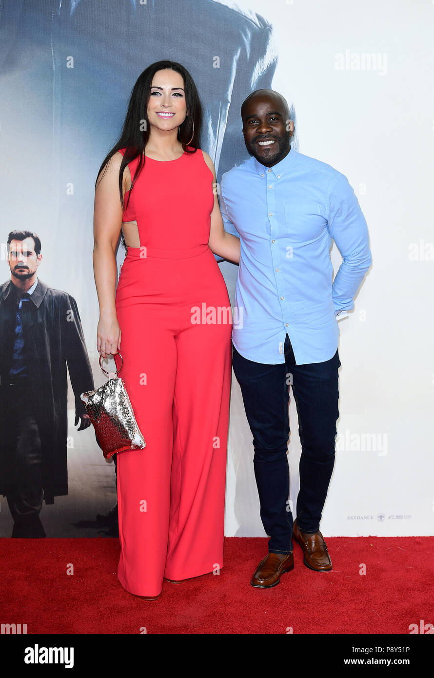 Melvin Odoom and guest attending the Mission: Impossible Fallout ...