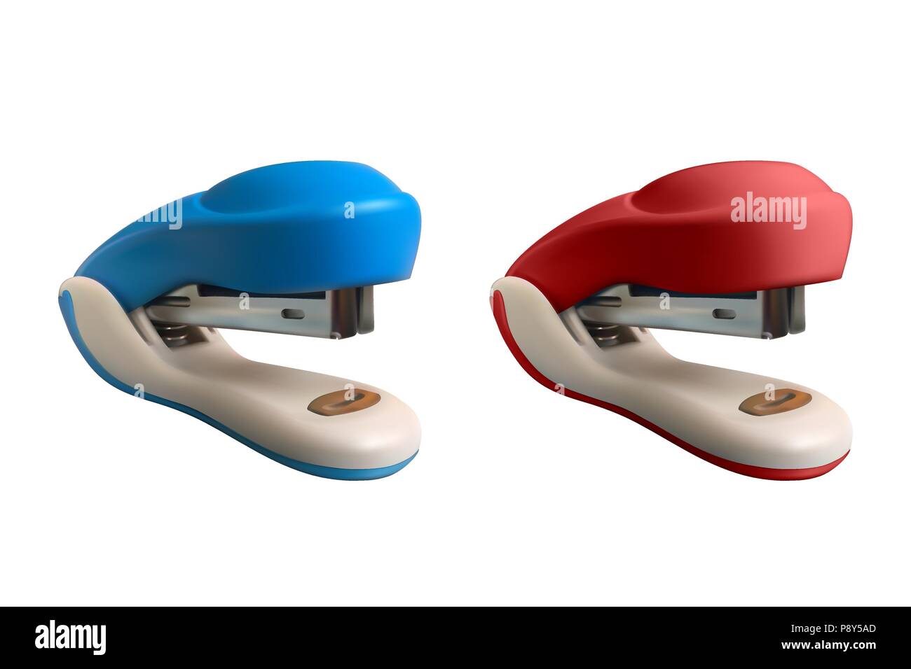 Set of 2 staplers. Realistic vector illustration Stock Vector Image ...