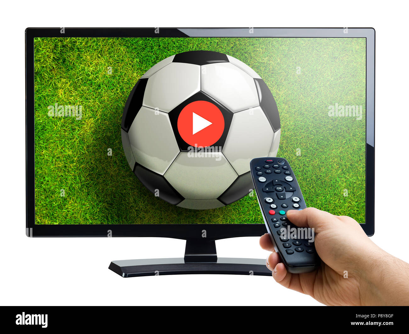 Using hand football hi-res stock photography and images - Alamy