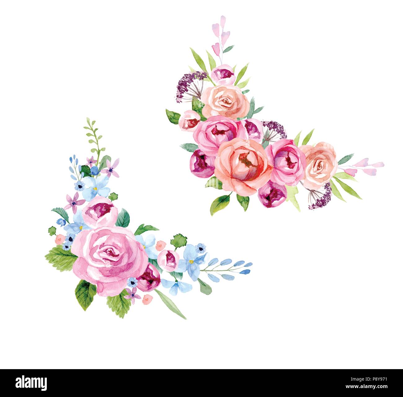 Set of the floral arrangements Stock Vector Image & Art - Alamy