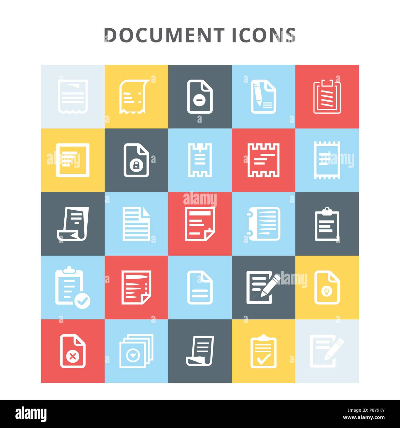 Document Icons. For web design and application interface, also useful ...