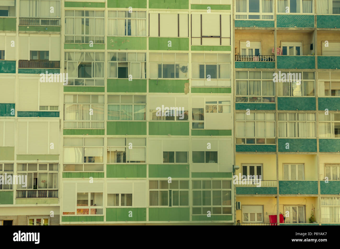 Architecture of window building modern style. Facade of a new multi ...