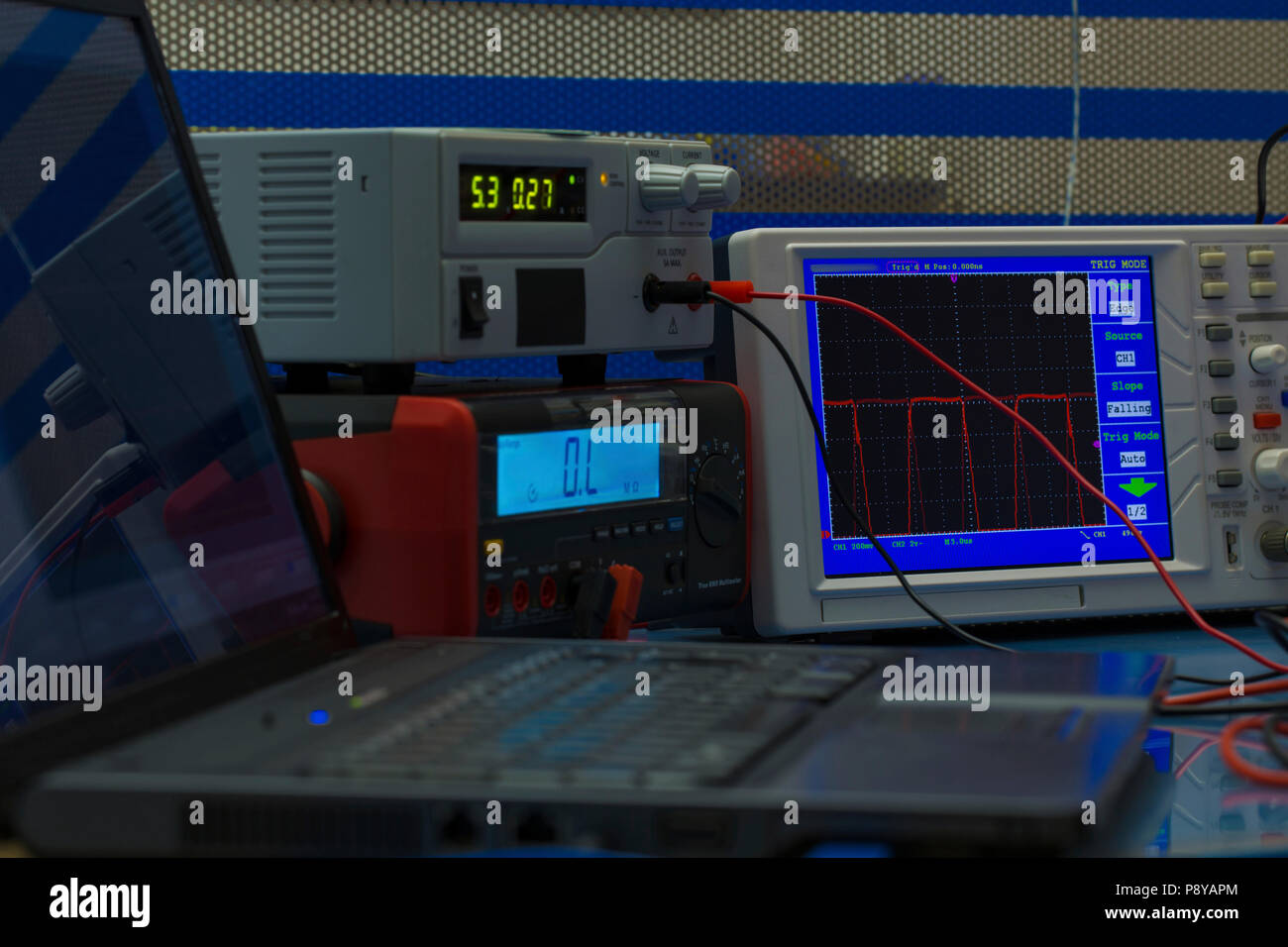 Electronic test equipment Stock Photo - Alamy