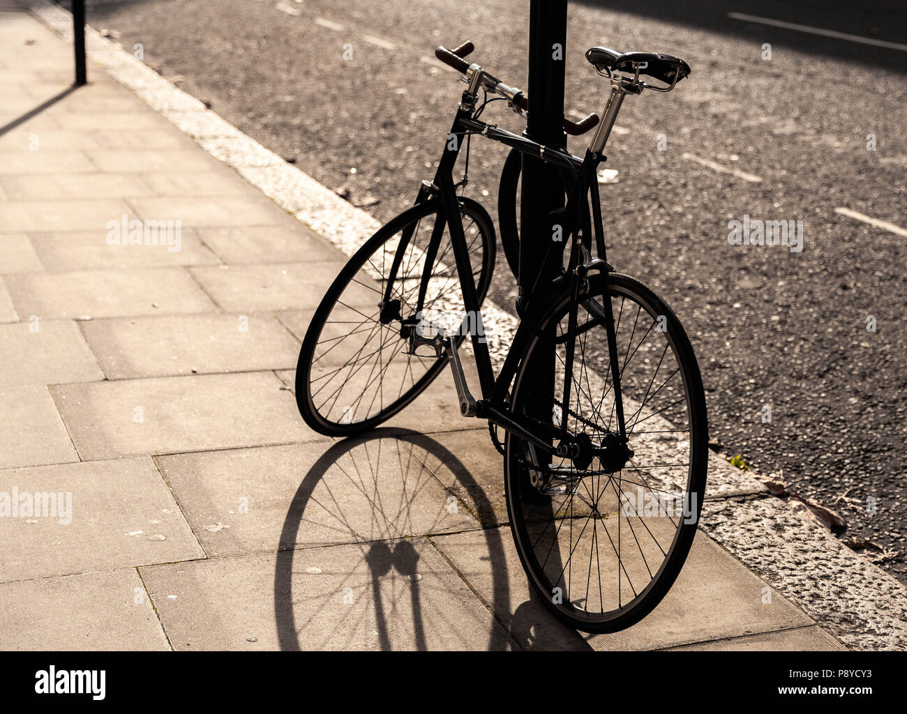 Chained up bike hi-res stock photography and images - Alamy