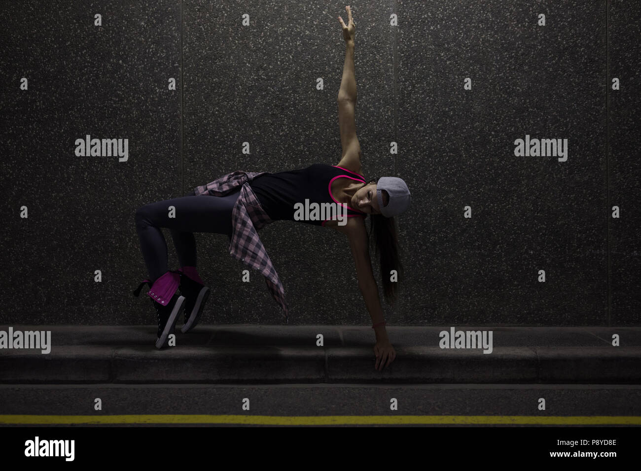 Female street dancer dancing on the street Stock Photo - Alamy