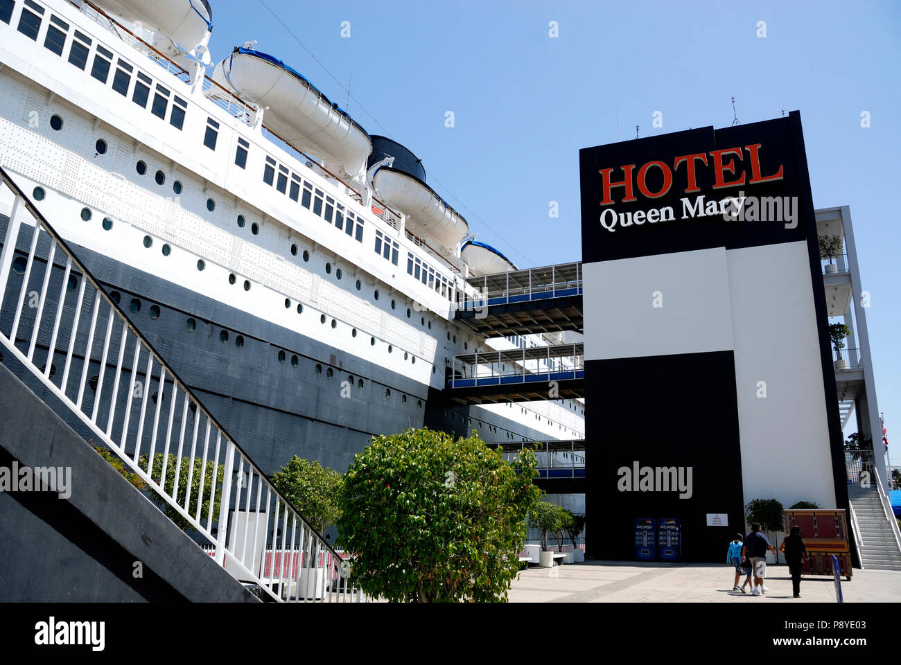 Queen Mary Ocean Liner is a Hotel and Museum. The historic vessel is ...