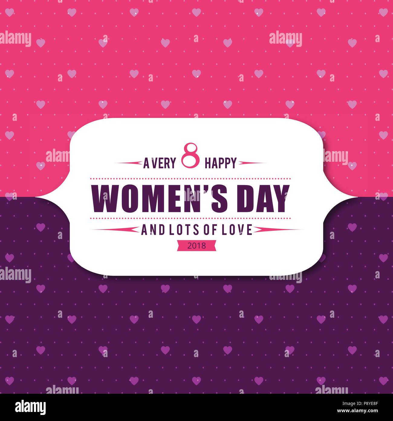 Happy Women's day pattern background vector. For web design and ...