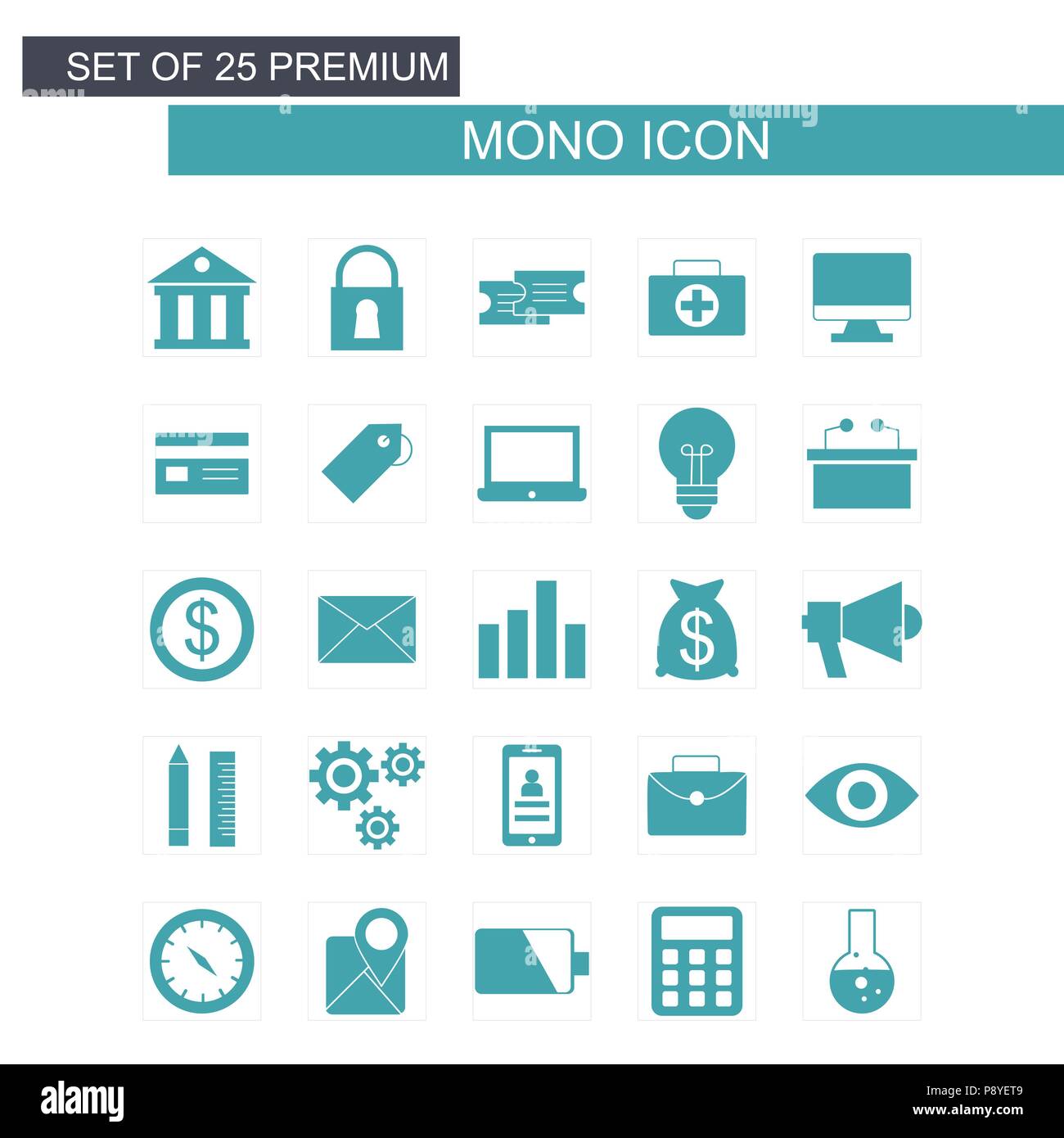 Mono icons set. For web design and application interface, also useful ...