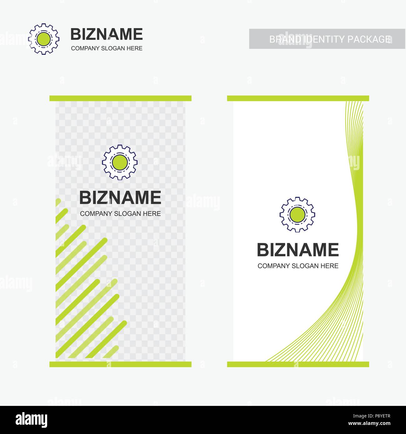 Company Bill board design with gear logo vector. For web design and ...