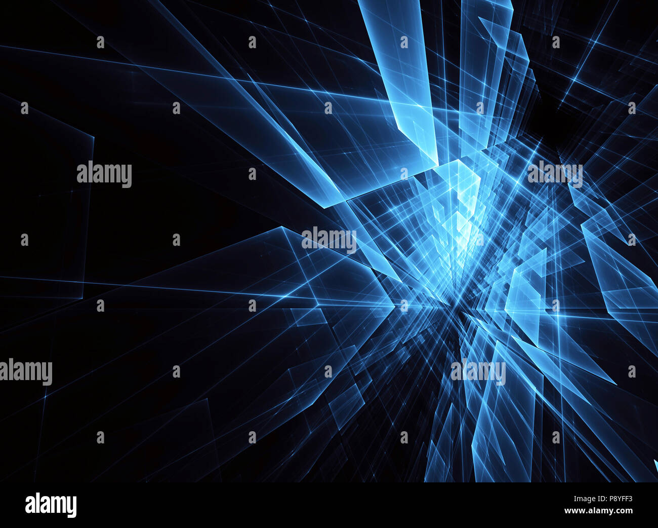 Abstract fractal patterns and shapes. Fractal texture. The colors in ...