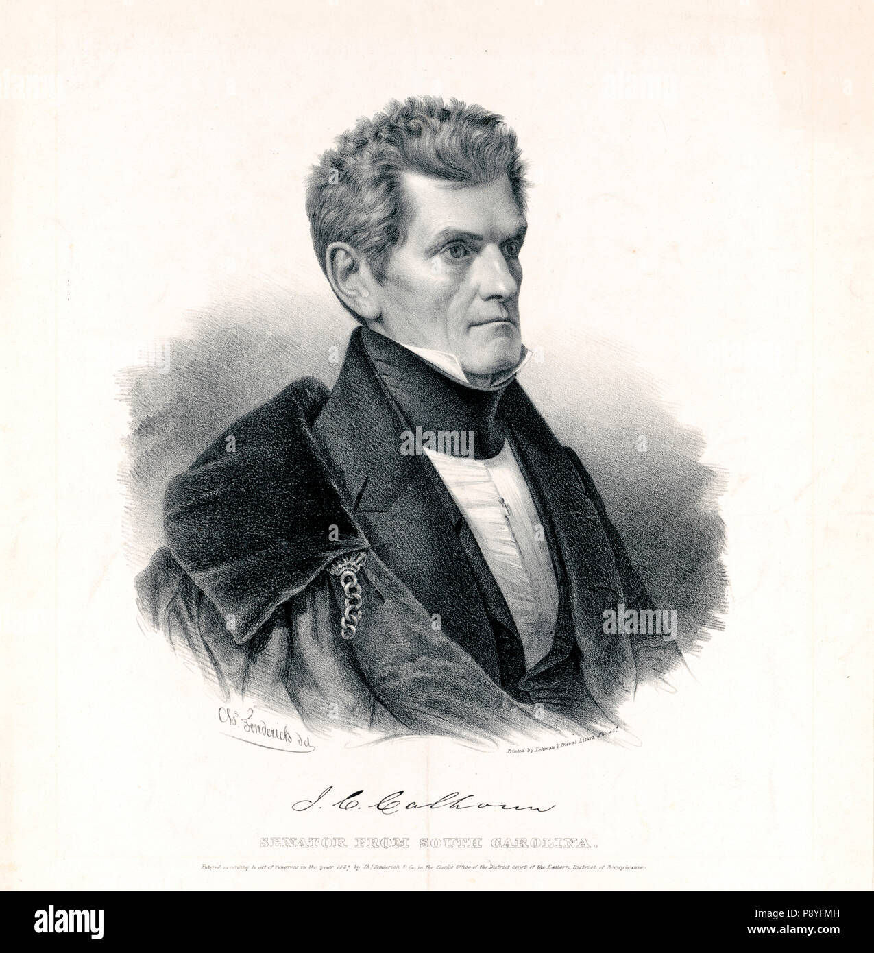 John c calhoun portrait hi-res stock photography and images - Alamy