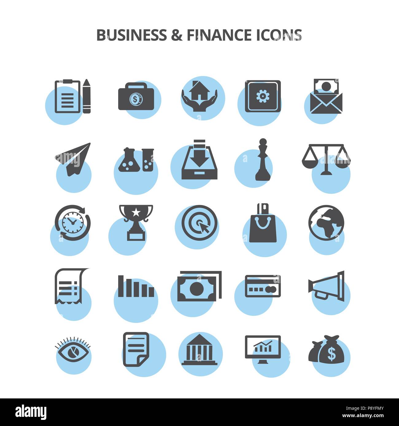 Business & Finance Icons. For web design and application interface ...