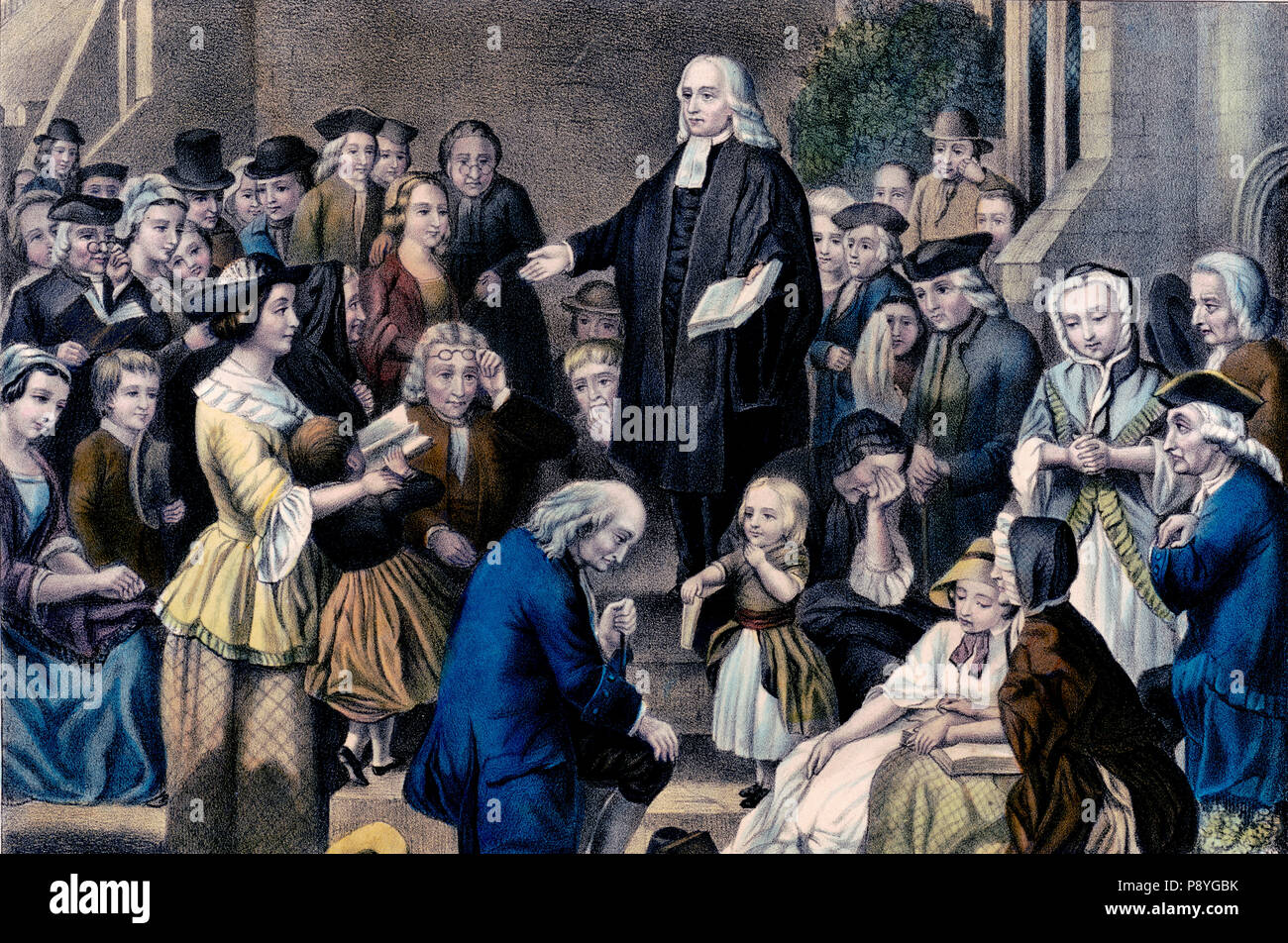 John wesley preaching hi-res stock photography and images - Alamy