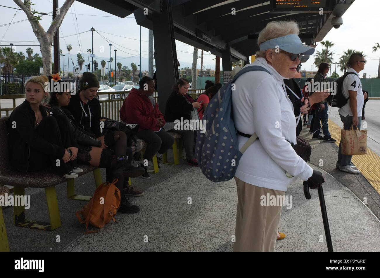 Los Angeles, USA - July 29: Unidentified random people in the streets ...