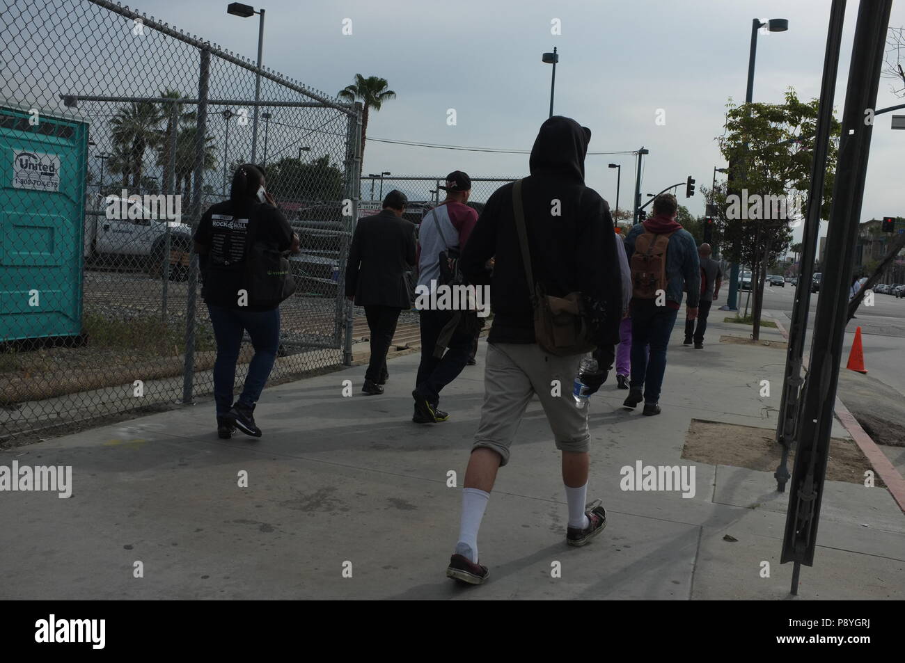 Los Angeles, USA - July 29: Unidentified random people in the streets ...