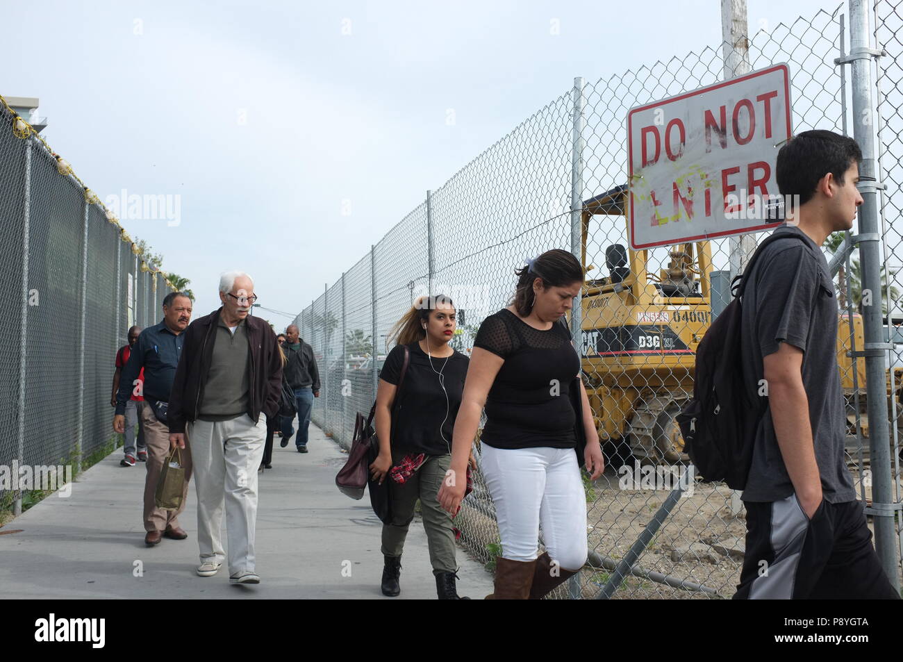 Los Angeles, USA - July 29: Unidentified random people in the streets ...