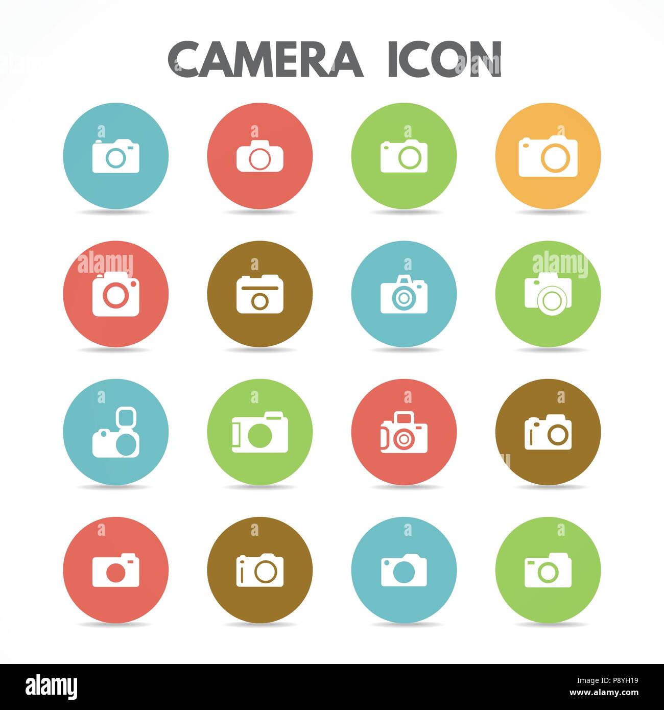 Photography icons. For web design and application interface, also ...