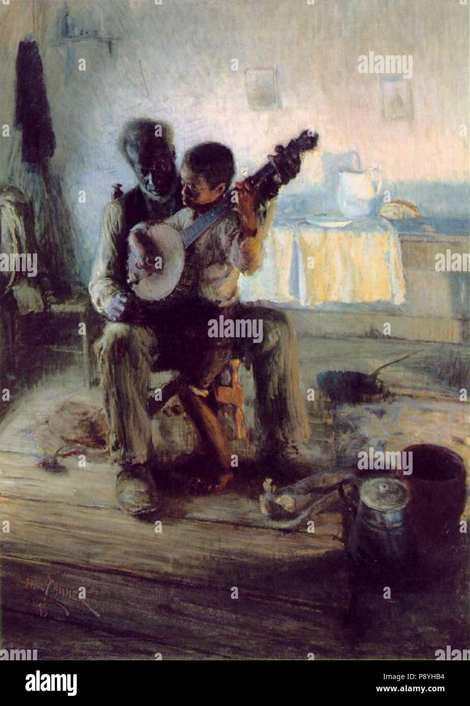 . 329 Henry Ossawa Tanner - The Banjo Lesson Stock Photo - Alamy