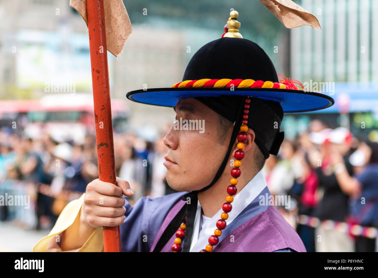 Soldiers of the Royal Guard at the change of the guard ceremony in ...