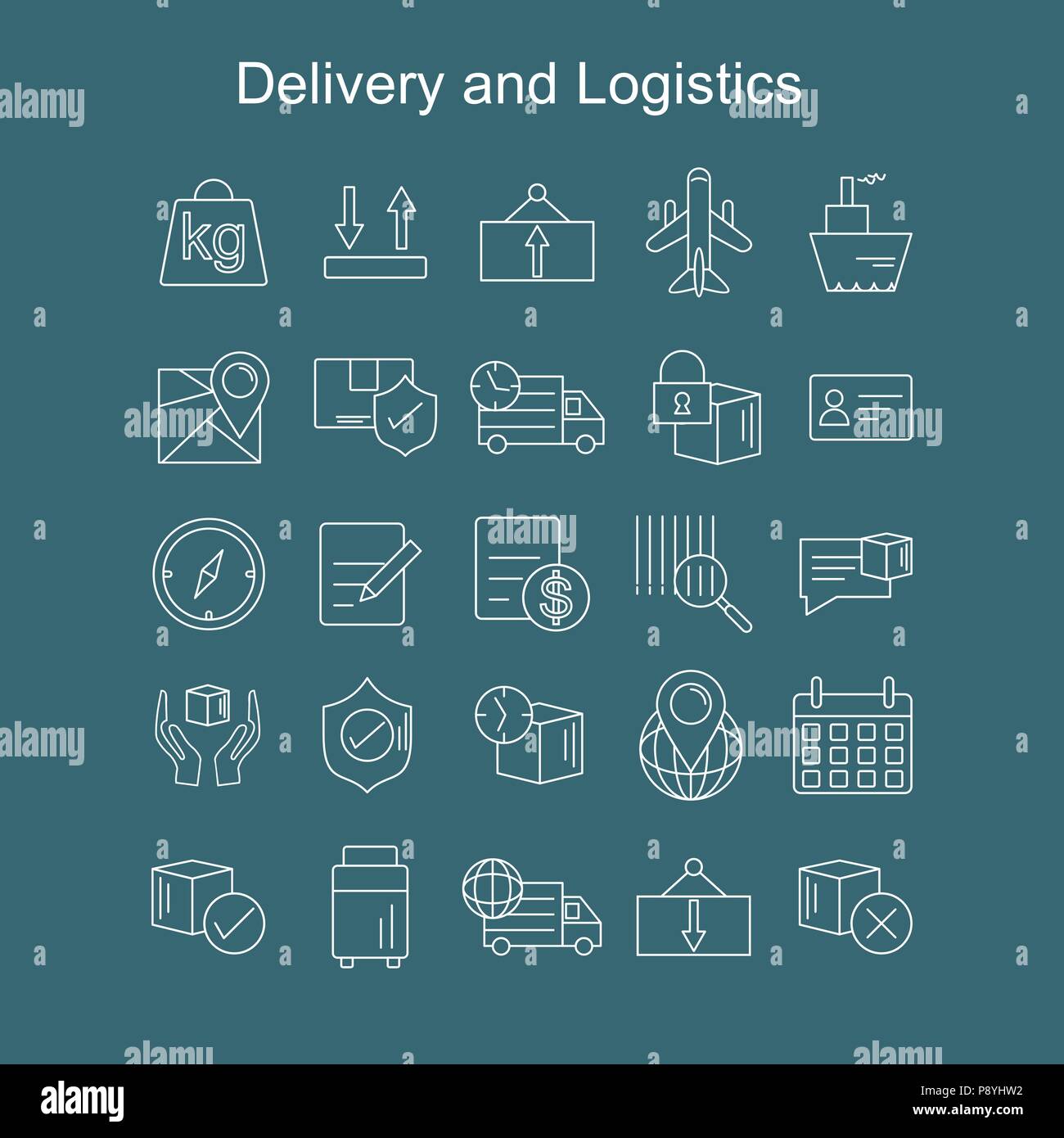 Logistics Icons Stock Photos & Logistics Icons Stock Images - Alamy