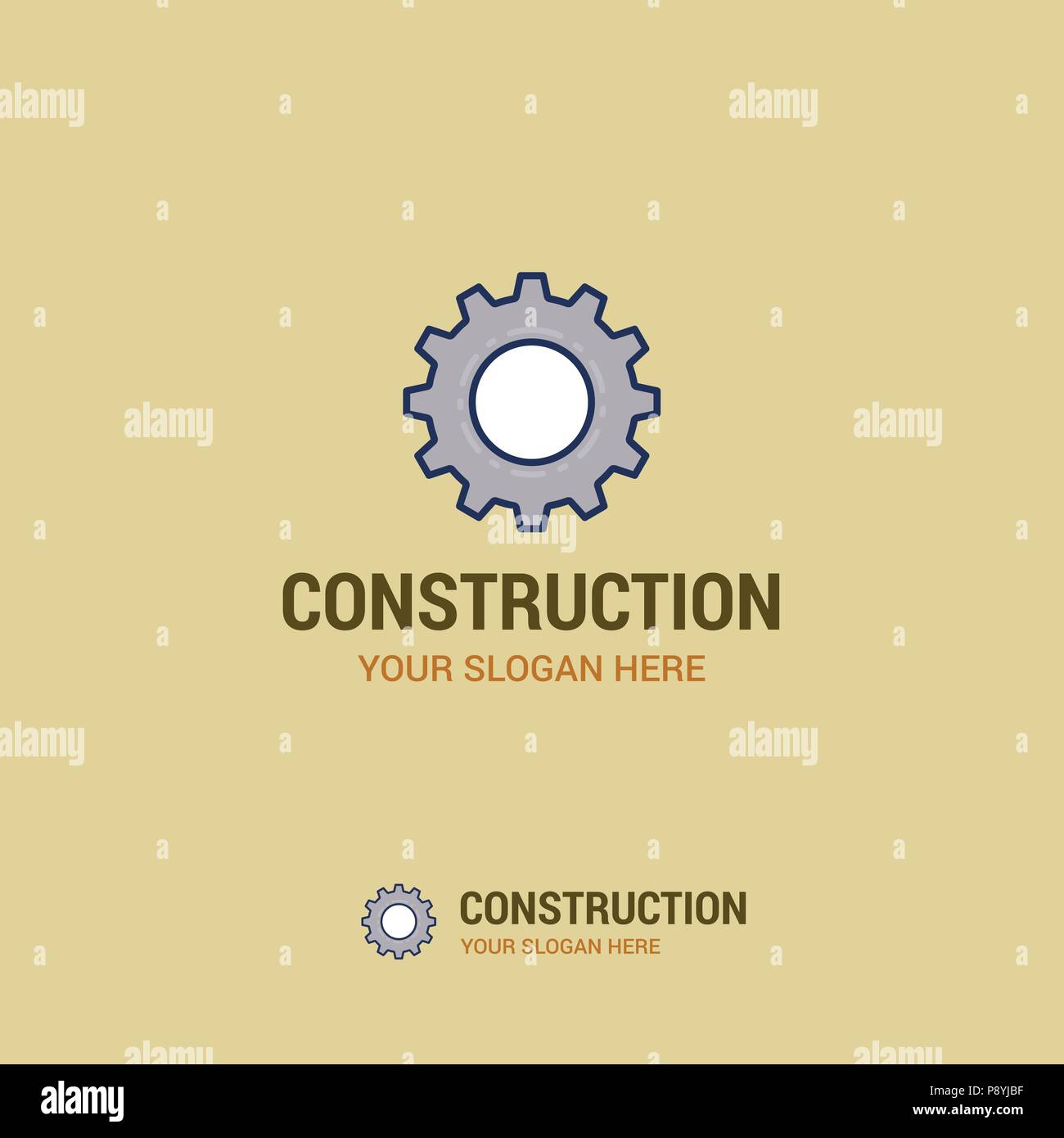 Labour day company logo with light background vector. For web design ...