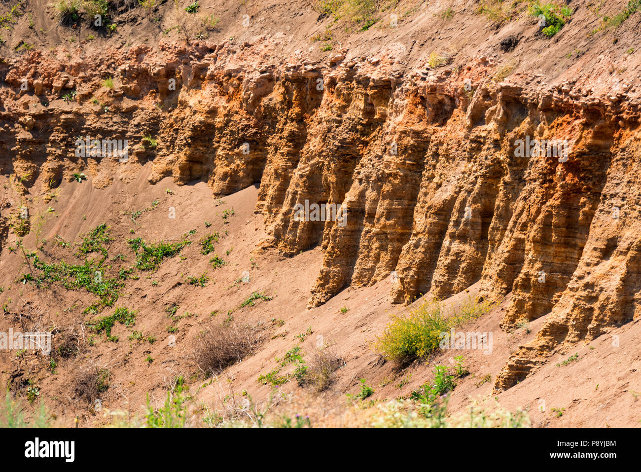 Texture of limestone hill in nature Stock Photo - Alamy