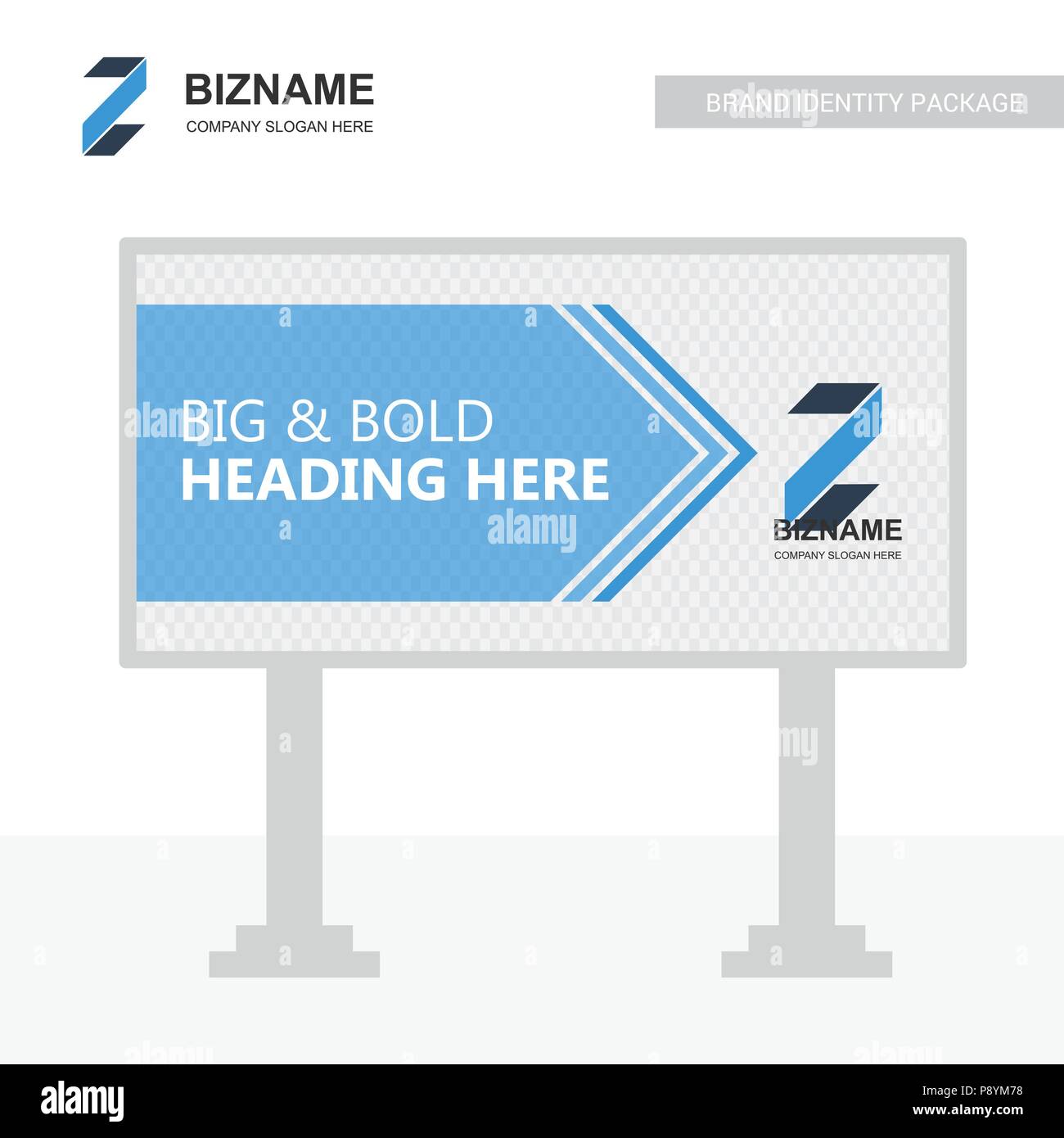 Business bill board design with logo and creative design vector. For ...