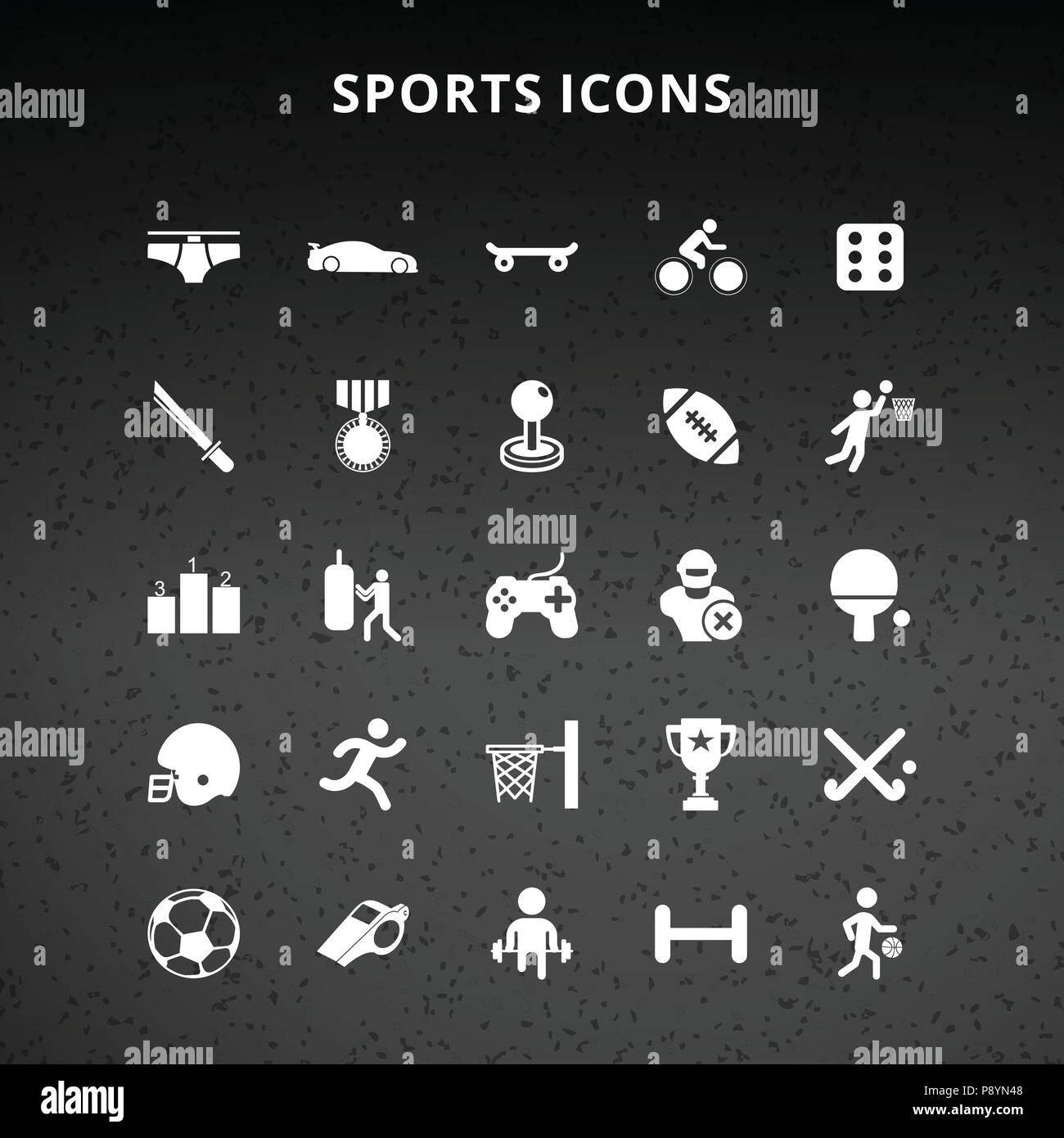 Sports Icons. For web design and application interface, also useful for ...