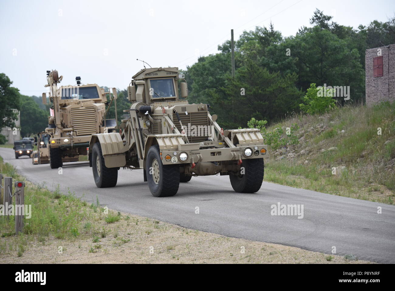 Soldiers with the 905th Engineer Battalion part of the Wisconsin ...