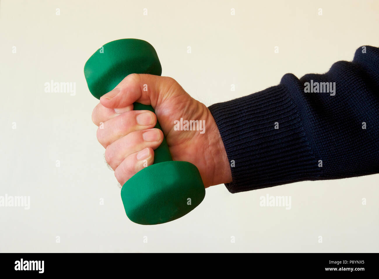 Hand dumbell man hi-res stock photography and images - Alamy