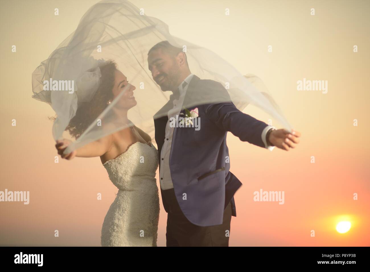 Wedding bride and groom bridegroom love marriage marrying couple Stock ...