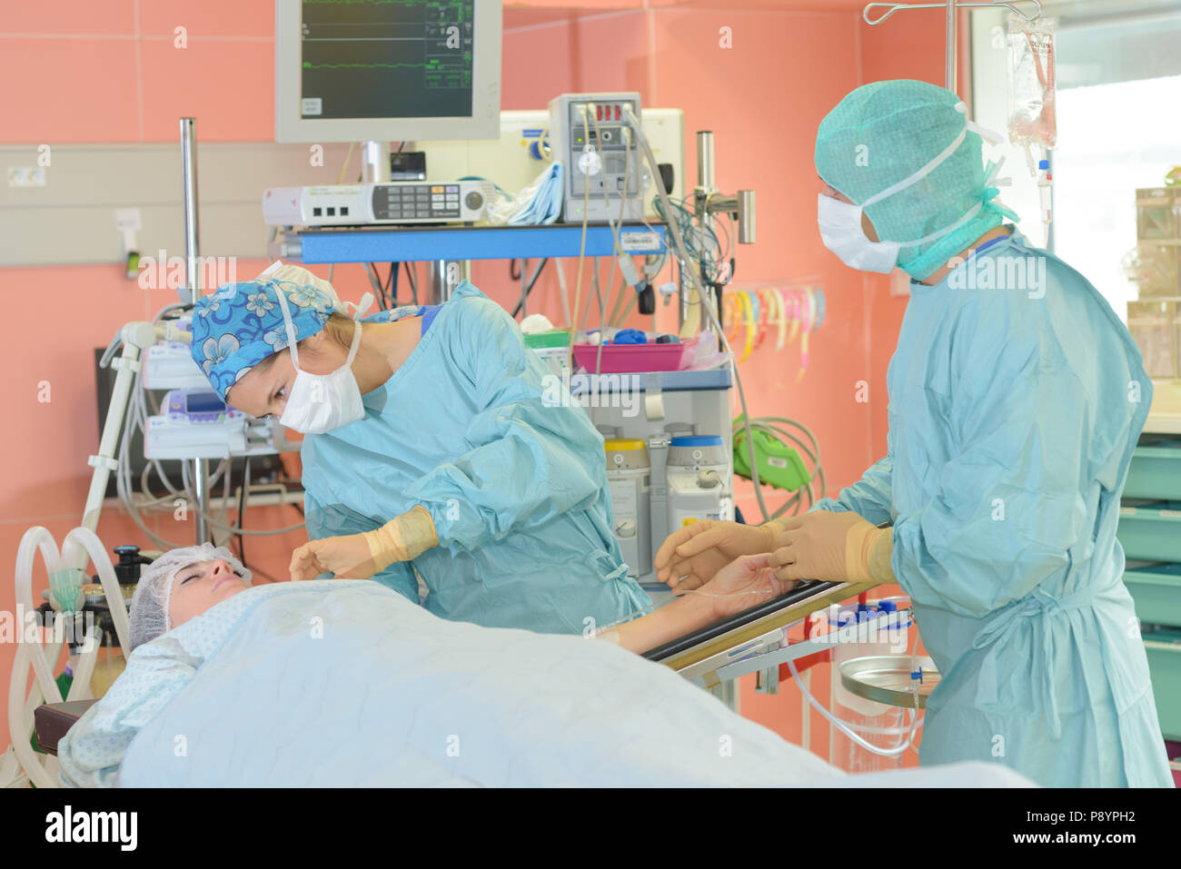 surgeons are operating in a hospital Stock Photo - Alamy