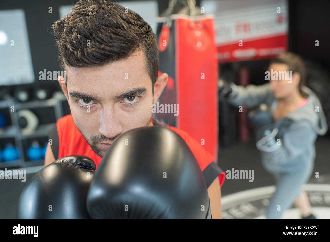 Portrait of male boxer Stock Photo - Alamy
