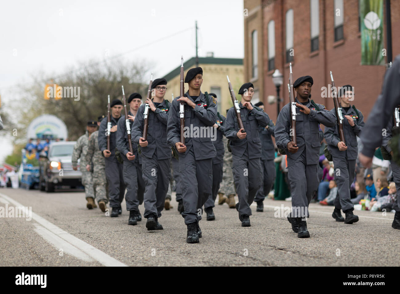 Holland, Michigan, USA - May 12, 2018 Members of the Michigan Youth ...