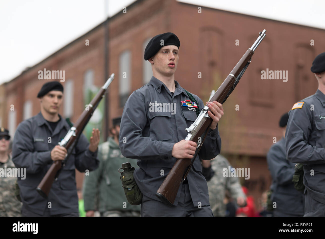 Holland, Michigan, USA - May 12, 2018 Members of the Michigan Youth ...