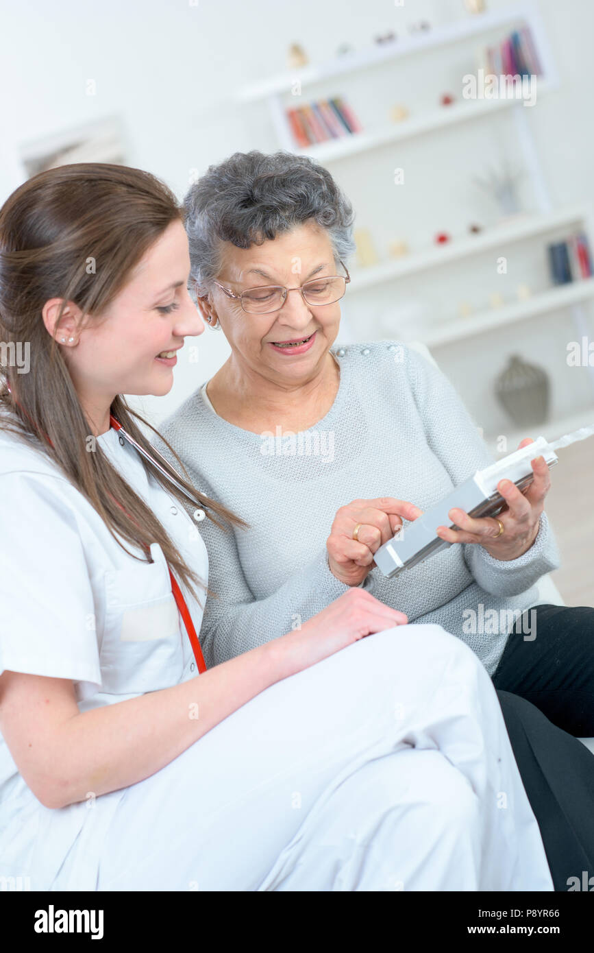 Cancer check elderly hi-res stock photography and images - Alamy