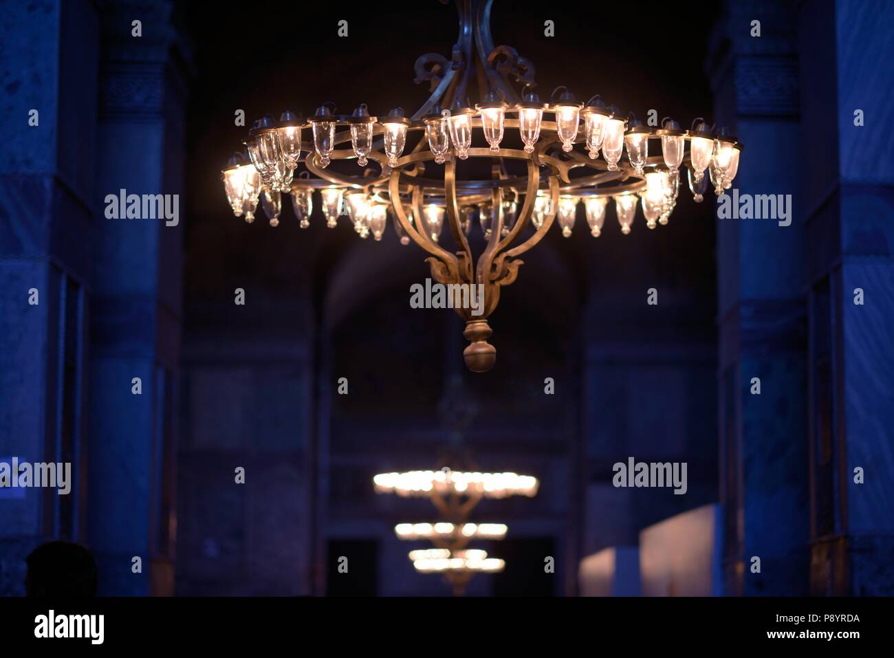 Hagia Sophia museum church mosque Istanbul Turkey inner architecture ...