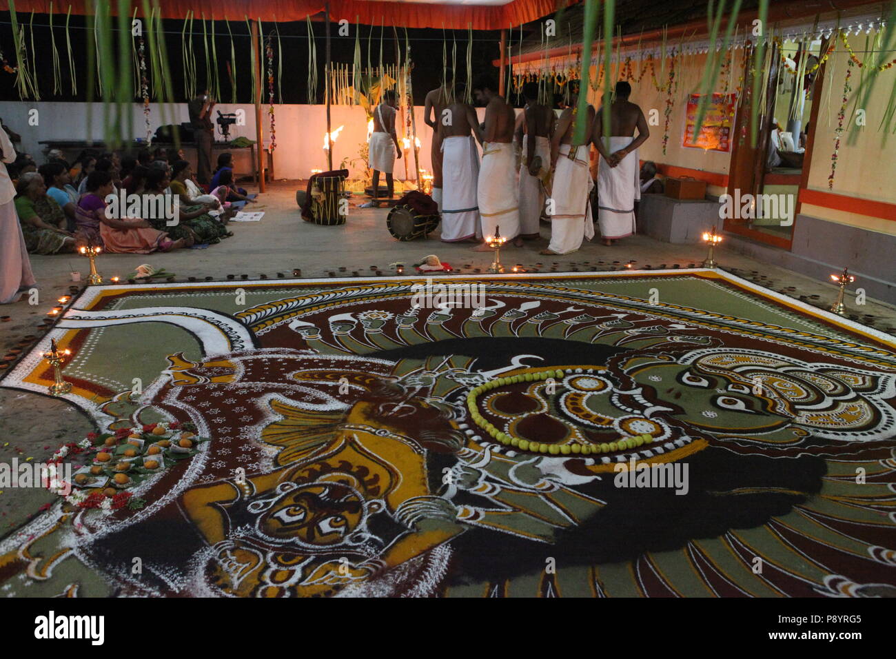 mudiyettu is the ritualistic art form of kerala,it is the mythological ...