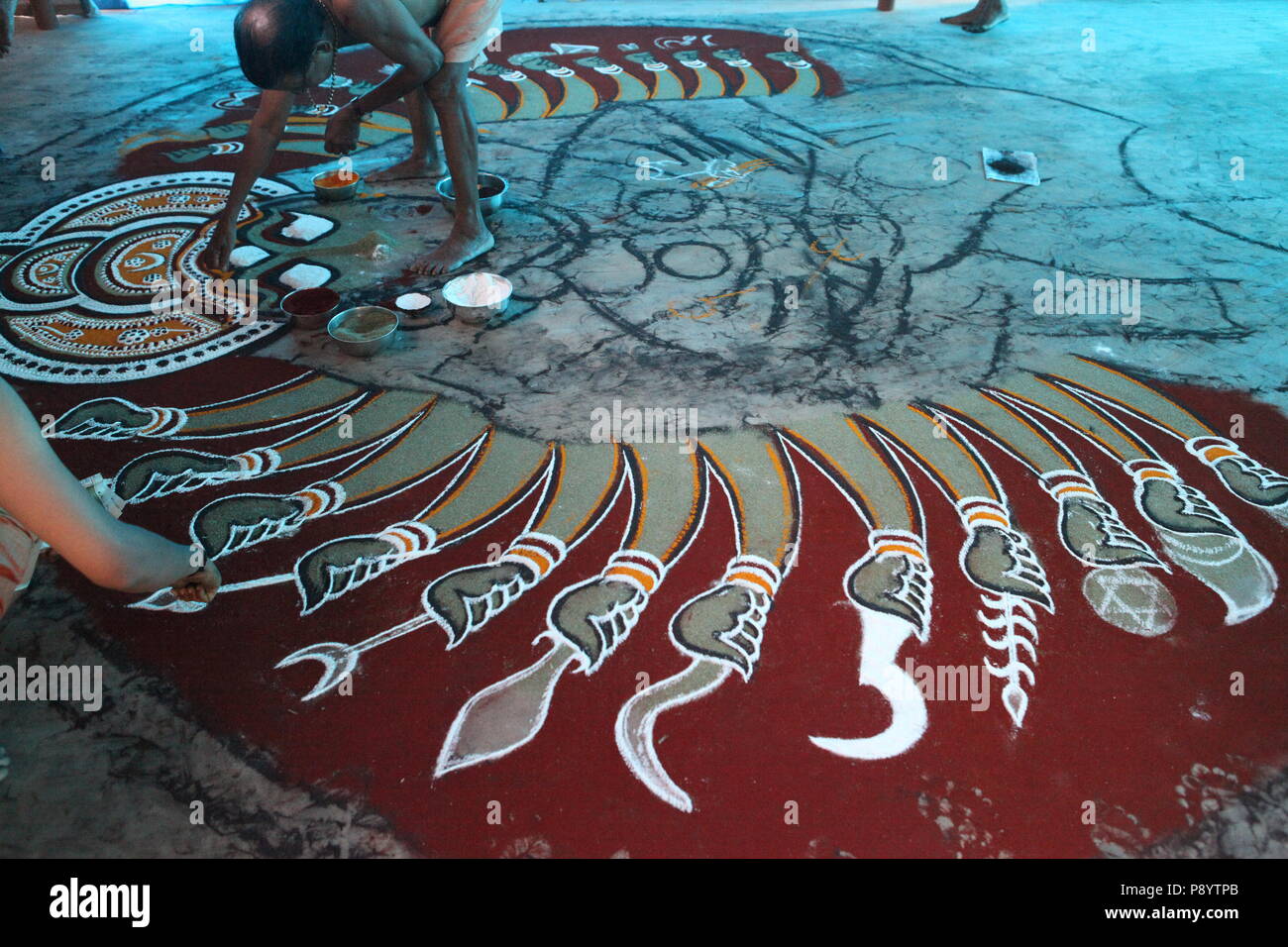 mudiyettu is the ritualistic art form of kerala,it is the mythological ...