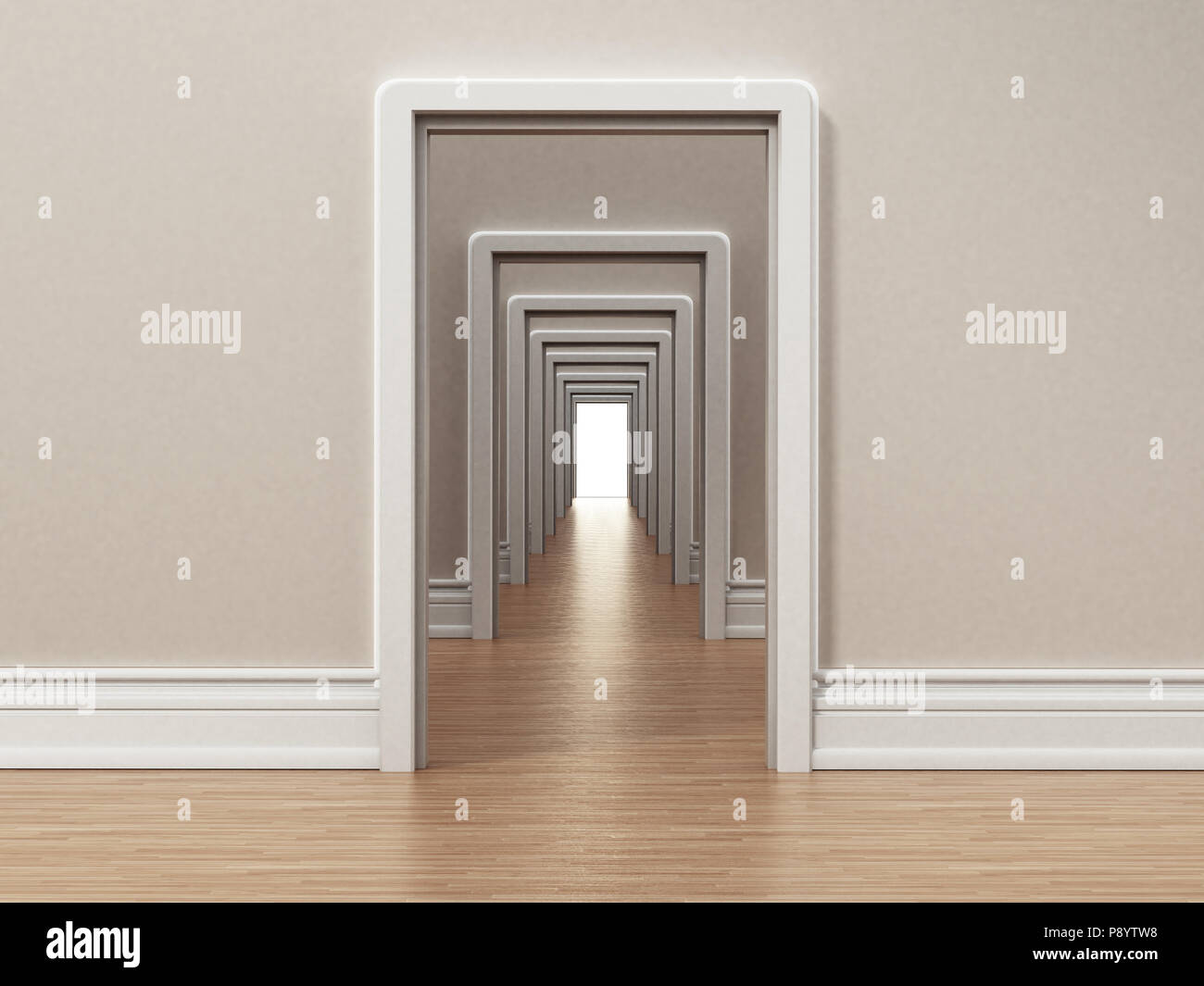 Long office hallway hi-res stock photography and images - Alamy