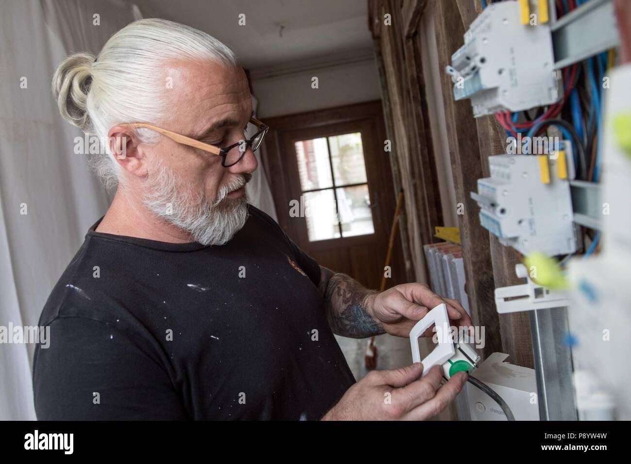 HOME INTERIOR WORKS Stock Photo - Alamy