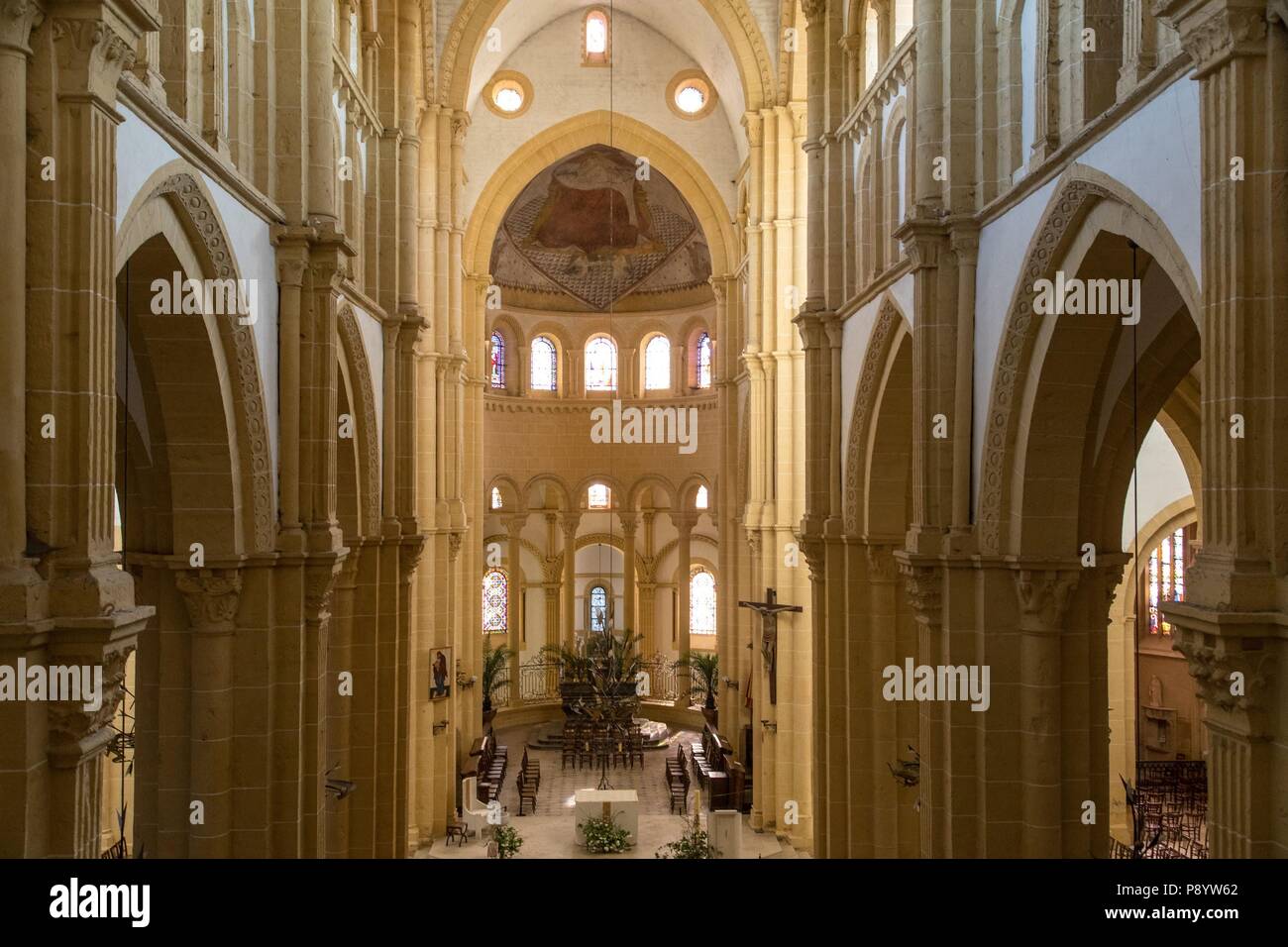 The basilica of sacre coeur in paray le monial hi-res stock photography ...