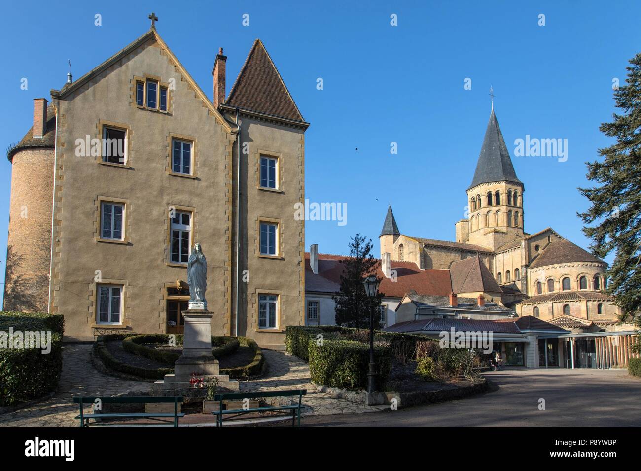 The basilica of sacre coeur in paray le monial hi-res stock photography ...