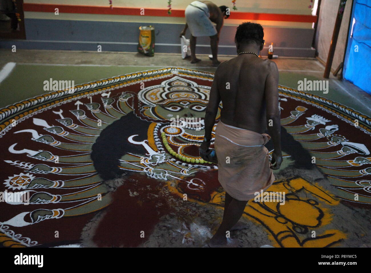 mudiyettu is the ritualistic art form of kerala,it is the mythological ...
